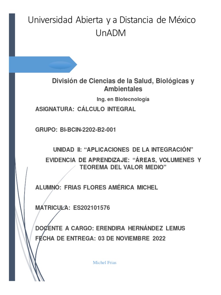 Bi Bcin U2 Ea Amff | PDF | Integral | Análisis matemático