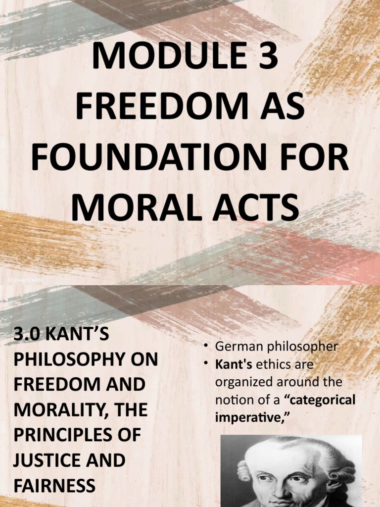 An Analysis of Kant's Philosophy on Freedom, Morality, Justice and Fairness | PDF | Immanuel ...