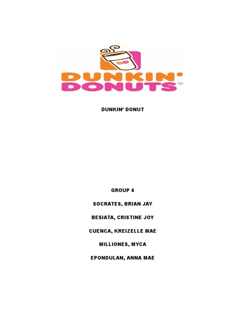 Dunkin' Donut | PDF | Doughnut | Food And Drink
