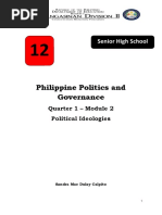 Philippine Politics and Governance: Political Ideologies | PDF | Ideologies | Conservatism