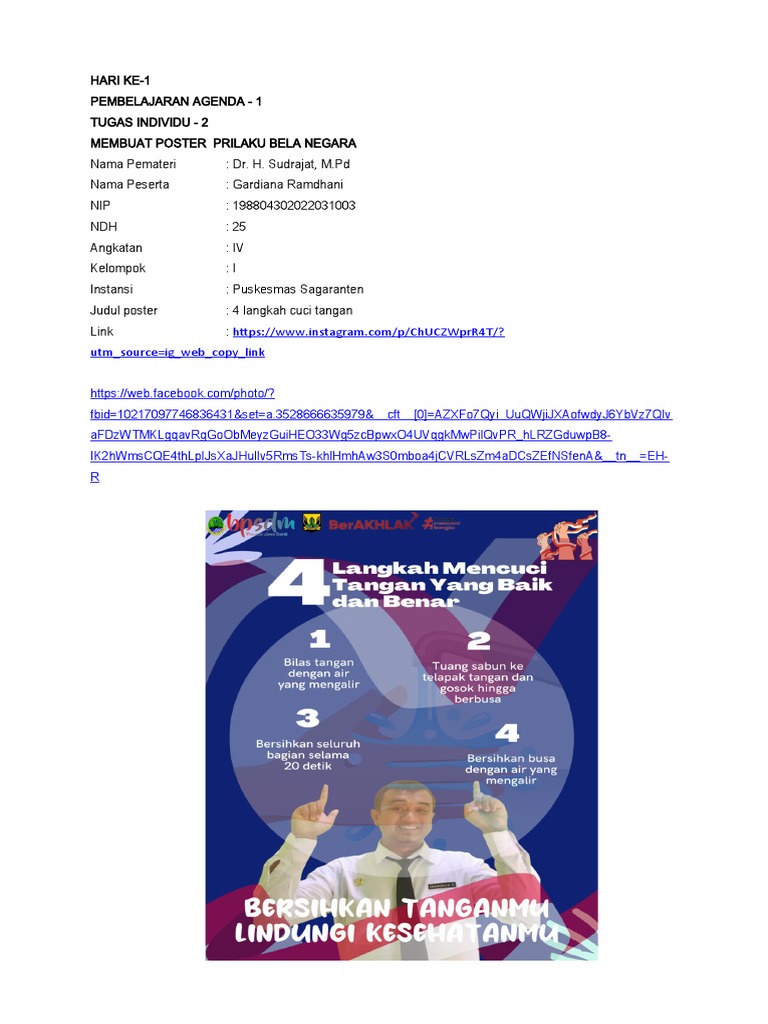 Tugas Poster Prilaku Bela Negara | PDF