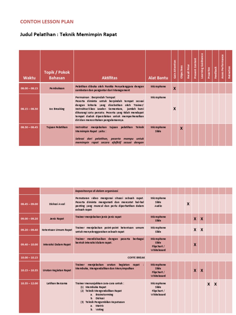 Contoh - Lesson Plan | PDF