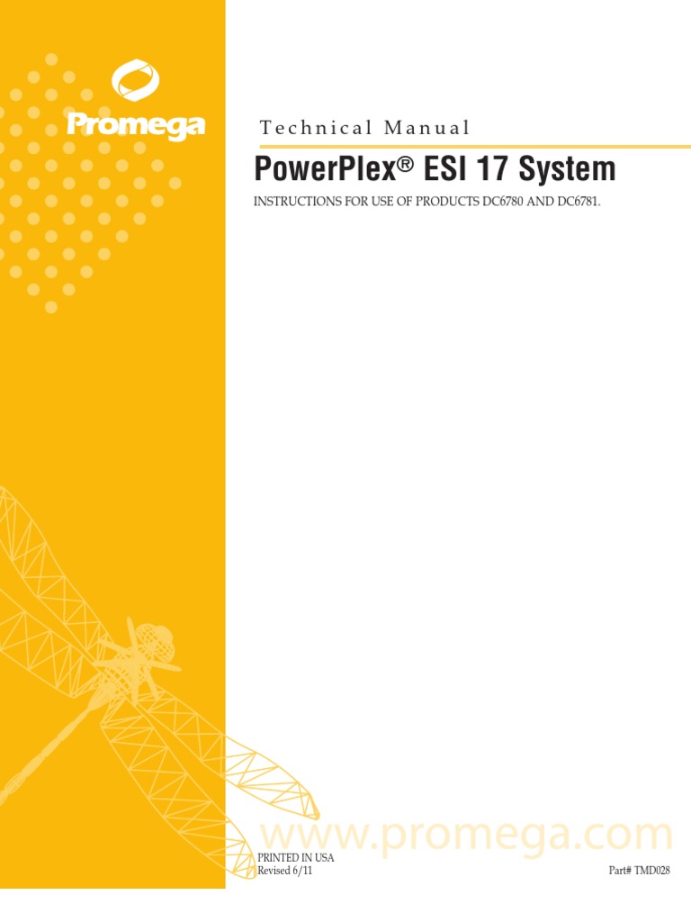 PowerPlex ESI 17 System Protocol | PDF | Microsatellite | Polymerase ...