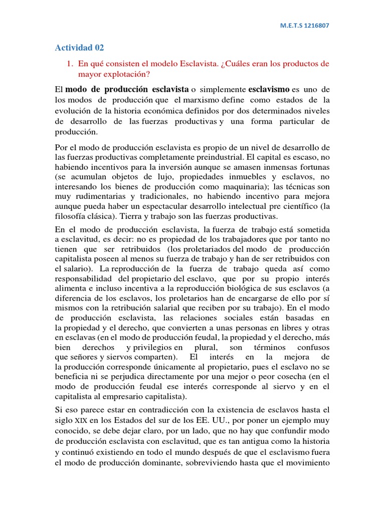 Actividad 02 | PDF | Haití | Esclavitud