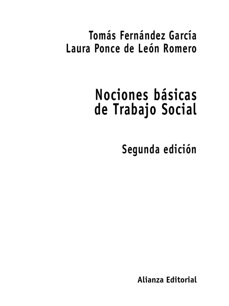 Nociones Basicas de Trabajo Social 2a Edicion | PDF | Trabajo Social | Sociedad