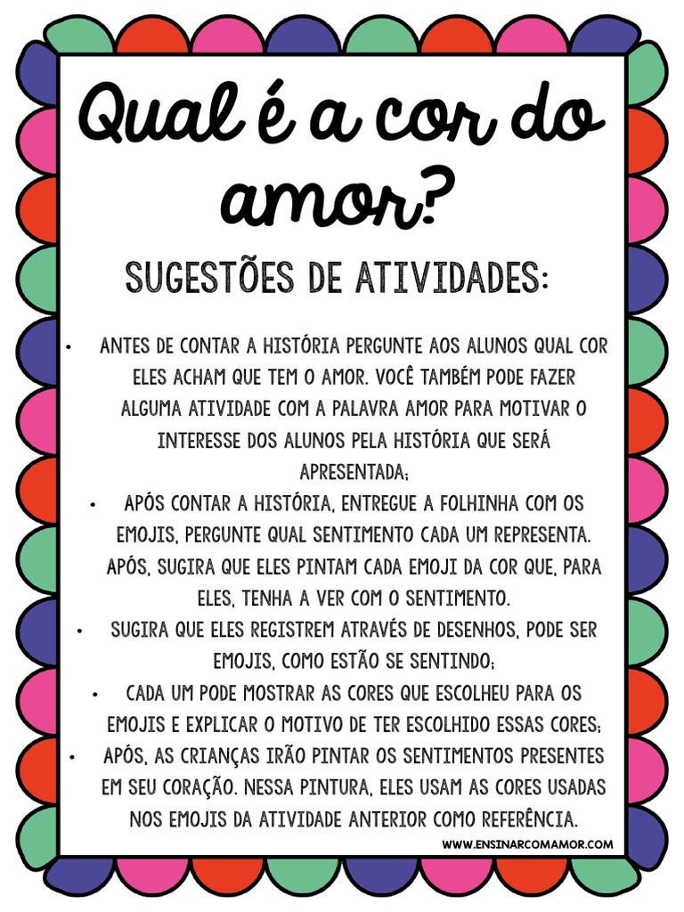 A Cor Do Amor | PDF | Amor | Cor