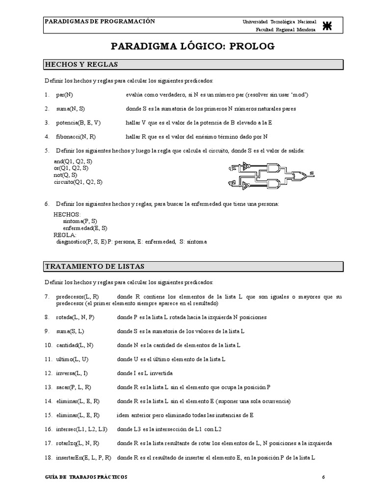 Guía de Programación en Prolog | PDF
