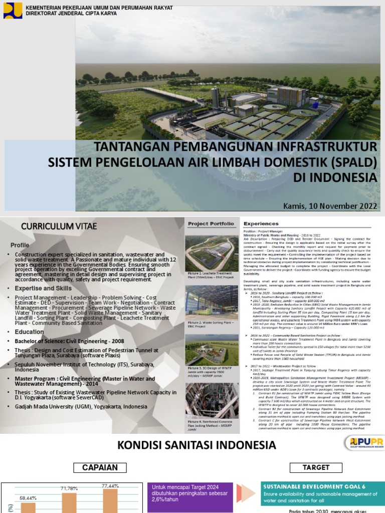 Tantangan Pembangunan Infrastruktur SPALD | PDF | Sanitation | Waste ...