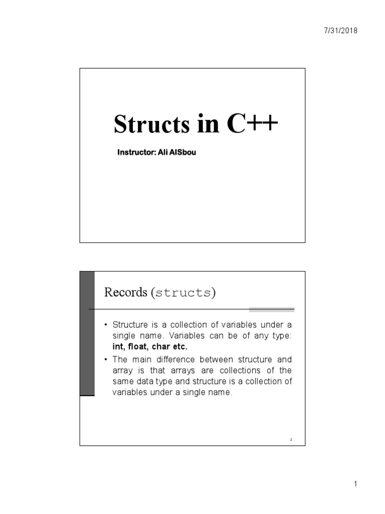 Struct Pdf Pointer Computer Programming Parameter Computer 3278