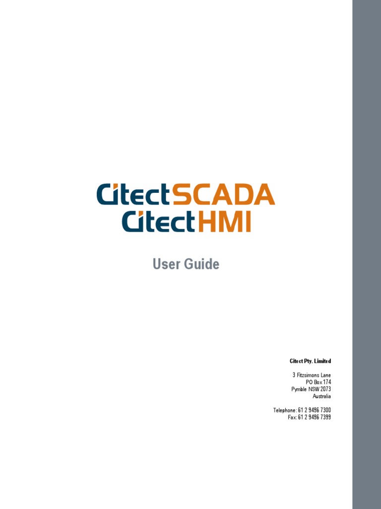 Citect SCADAUser Guide | Download Free PDF | File Format | Microsoft ...