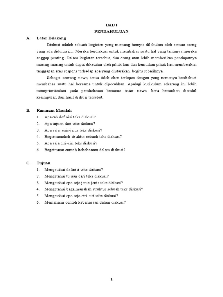 Makalah Bahasa Dalam Diskusi | PDF