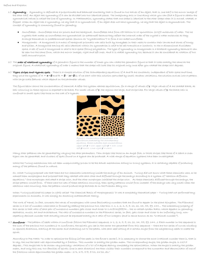Define and Explain - MMW | PDF | Symmetry | Mathematics