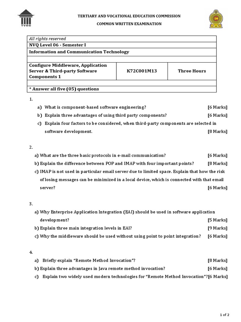Configure MW App Server Third Party SW Com 1 | PDF | Application ...