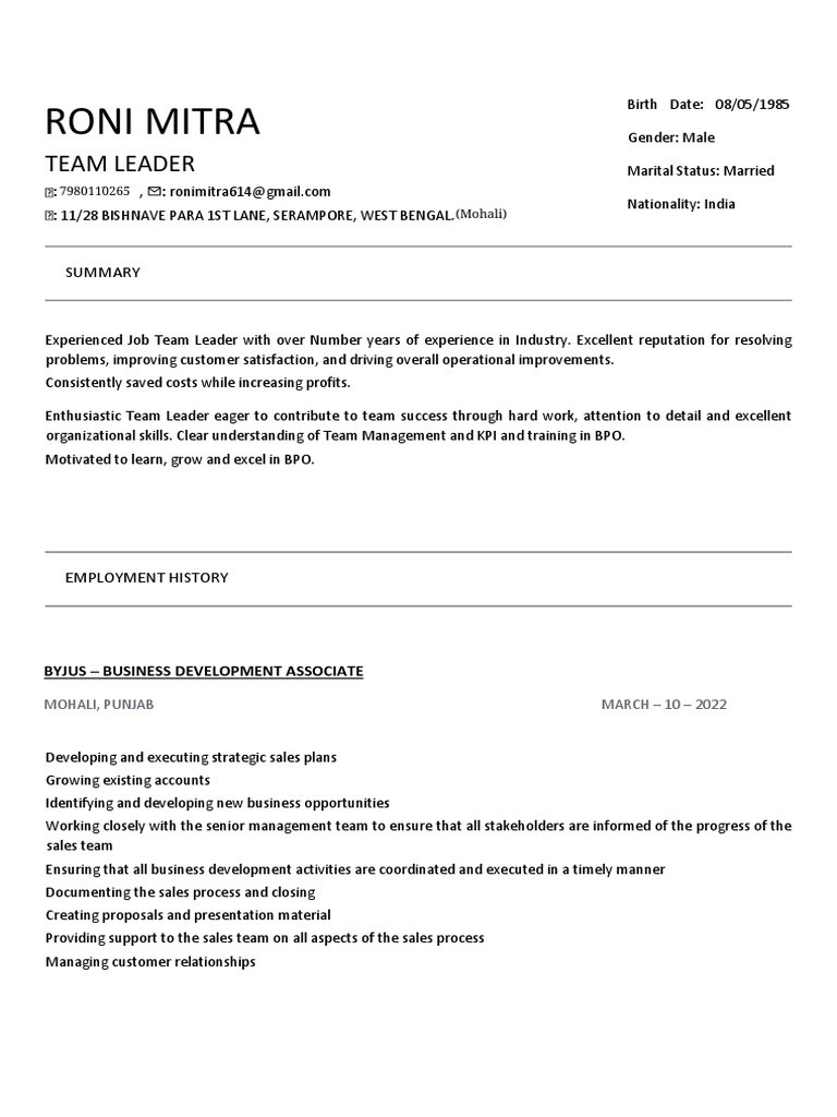 My New Update Bio Data | PDF | Performance Indicator | Goal