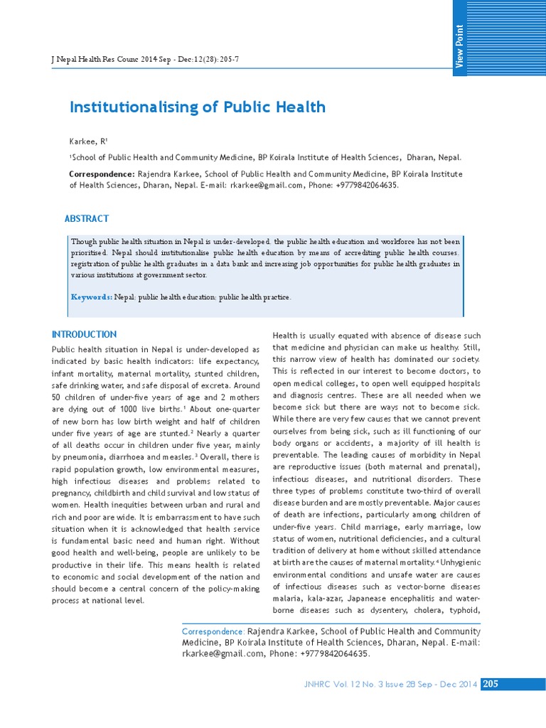 Institutioning Public Health | PDF | Public Health | Maternal Death
