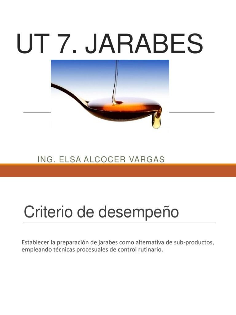UT.7 Jarabes 22 | PDF | Concentración | Jarabe