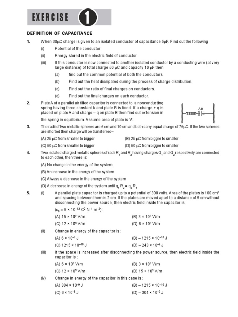 Capacitance Pdf Capacitor Capacitance
