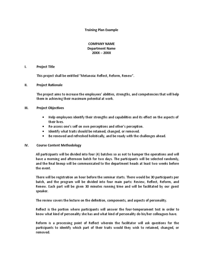 Employee Training Program Example | PDF | Career & Growth