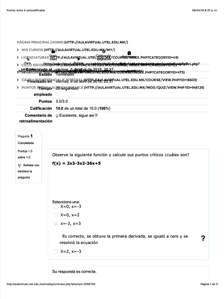 PDF Puntos Extra 4 Autocalificable PDF - Compress | PDF | Análisis ... PDF Puntos Extra 4 Autocalificable PDF - Compress | PDF | Análisis ...