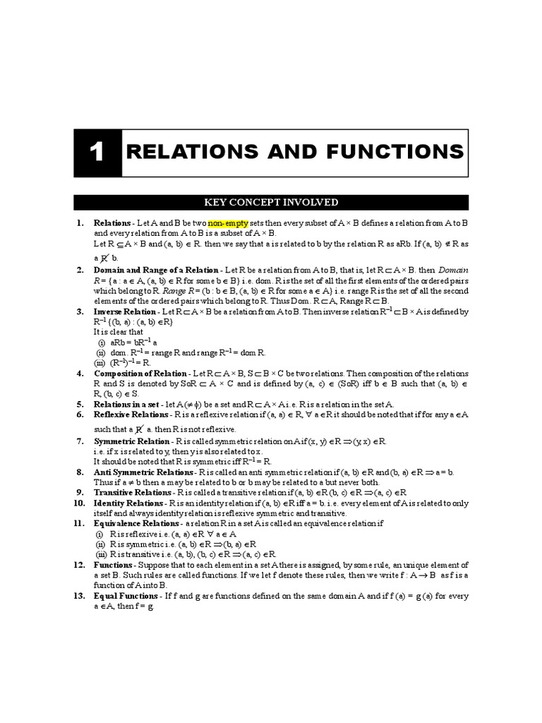 Maths Formula Revision Sheet | PDF | Matrix (Mathematics) | Function (Mathematics)