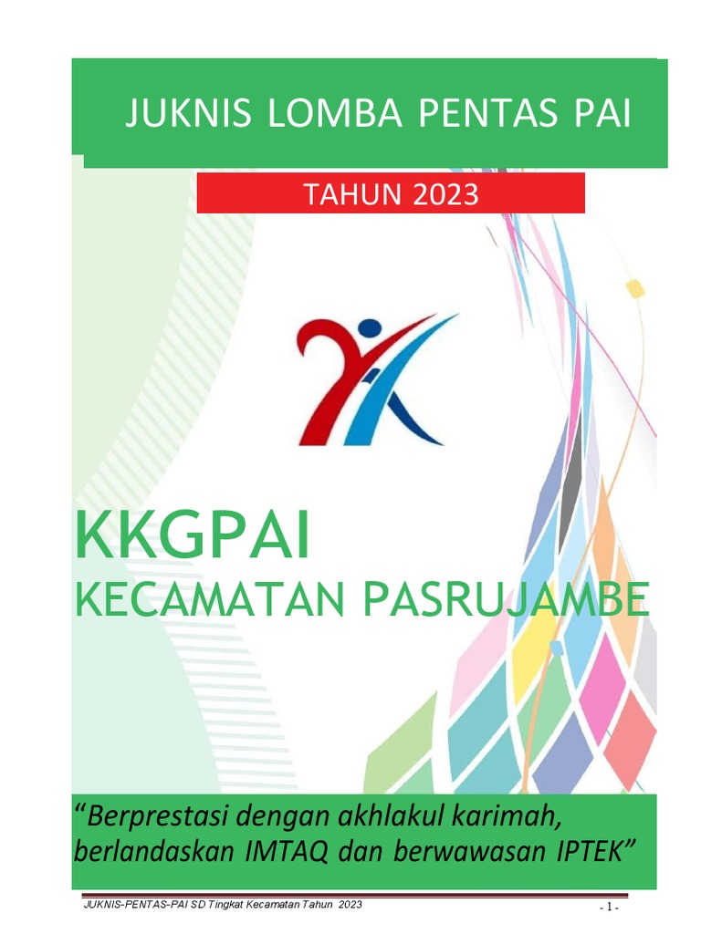 JUKNIS PENTAS PAI Kec. 2023 | PDF | Olahraga & Rekreasi
