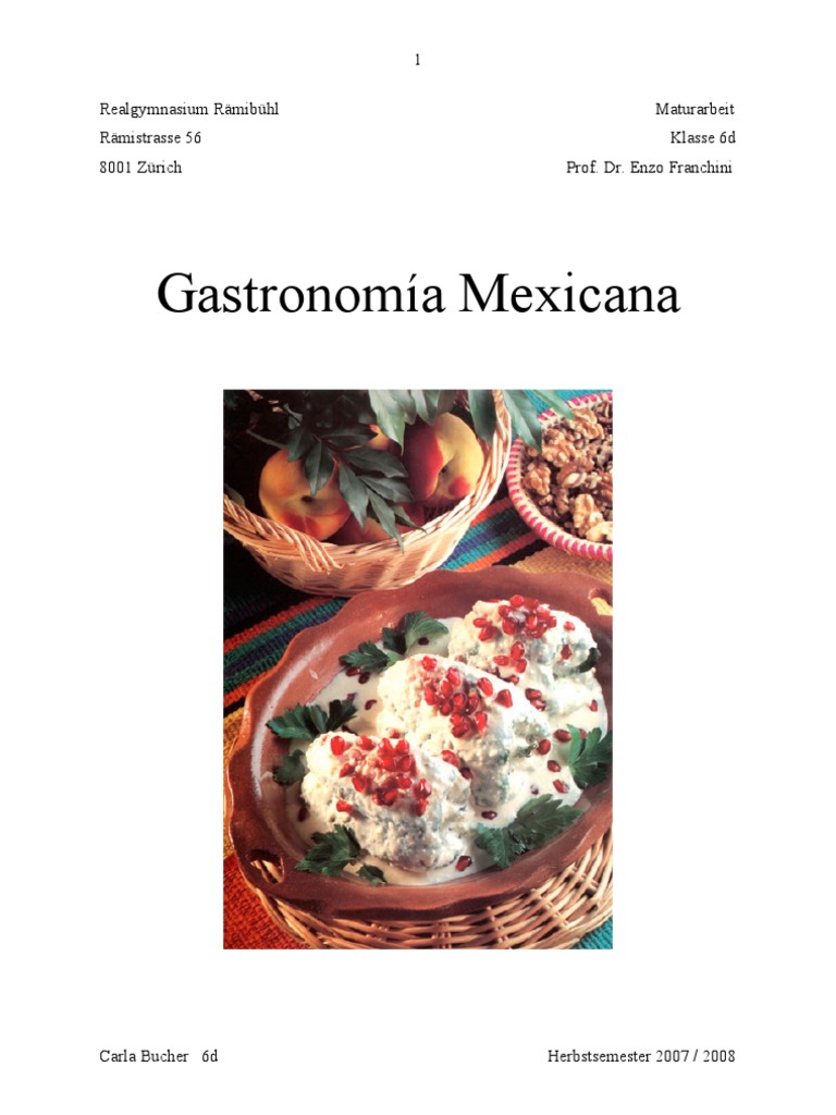 Gastronomia Mexicana | PDF