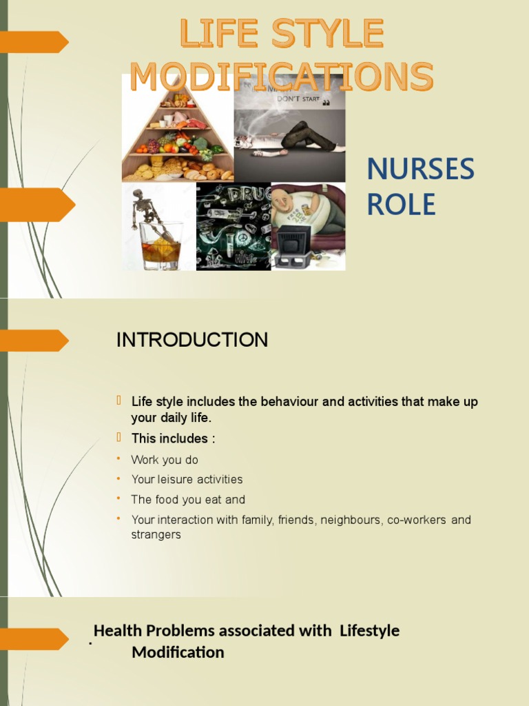 Nurses' Role in Lifestyle Modifications | PDF | Junk Food | Foods