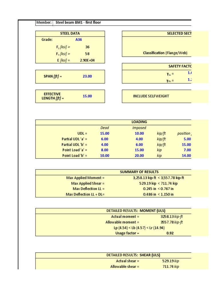 Steel Beam Pdf Beam Structure Building Engineering