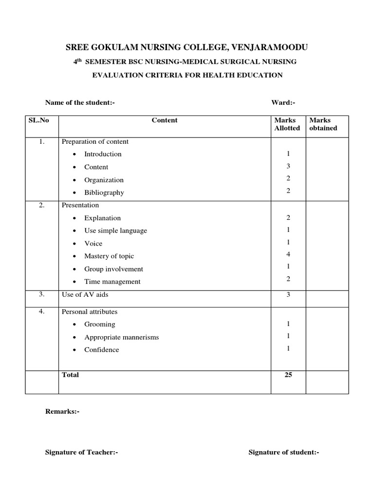 HEALTH EDUCATION - 4th SEM | PDF