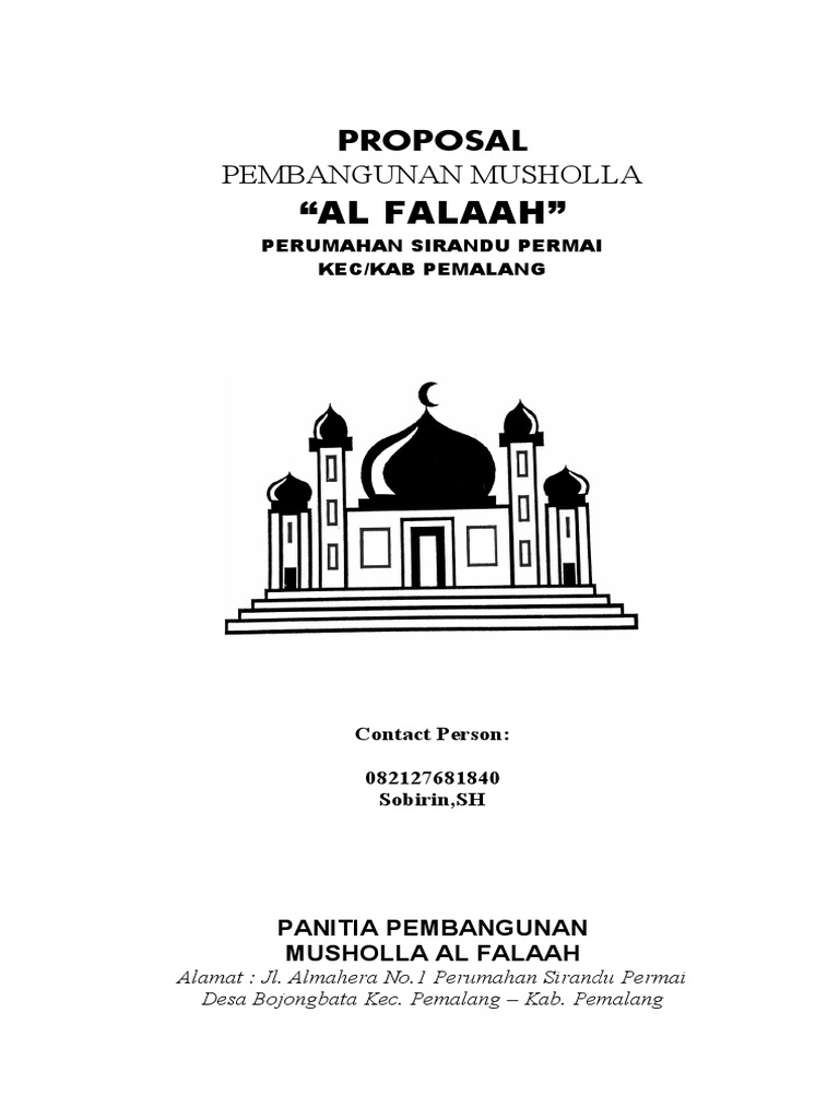Proposal Sumbangan Rehab Musholla | PDF