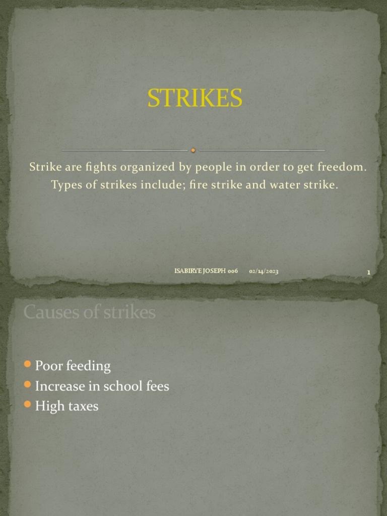 Strikes | PDF