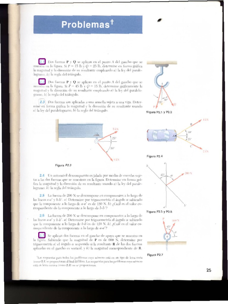 Ejercicios Sai Estatica 1 | PDF | Tensión (Física) | Equipo