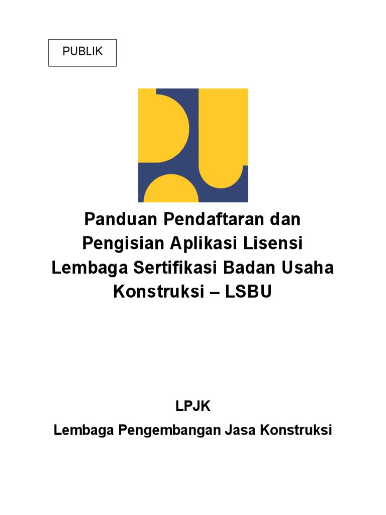 Panduan Lisensi LSBU Konstruksi | PDF