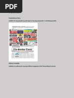 Mga Bahagi NG Pahayagan | PDF