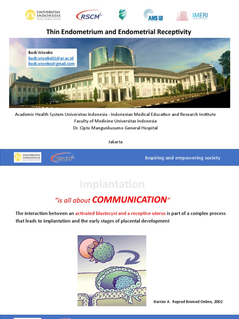 Thin Endometrium and Receptivity Insights | PDF | Anatomy | Reproduction