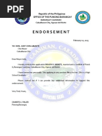 Barangay Indigency Form | PDF