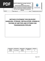 GRP Pipe Lamination Procedure | PDF | Fiberglass | Pipe (Fluid Conveyance)