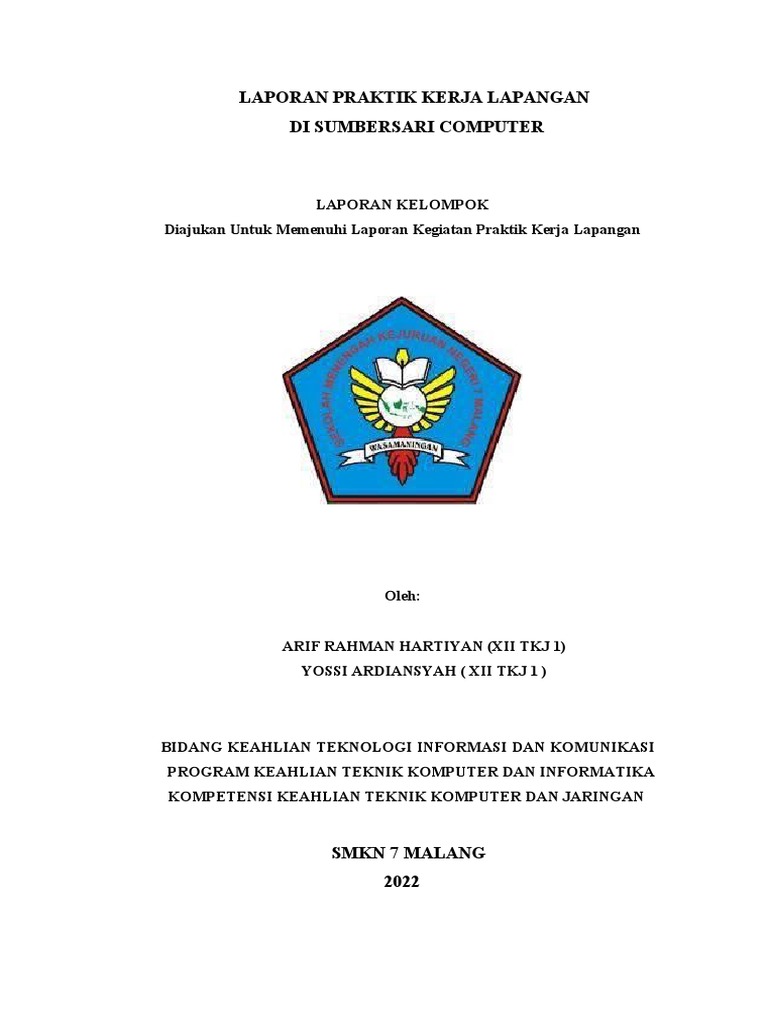 LAPORAN - PKL Sumber Sari Computer 1 PDF | PDF