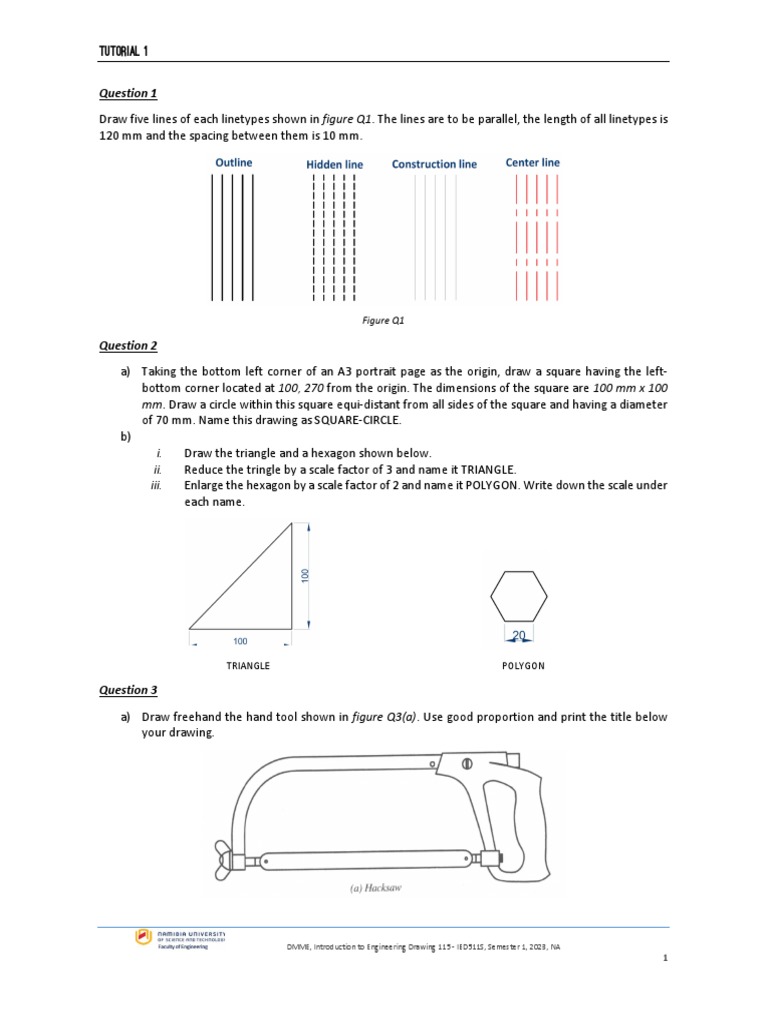 Practice Freehand Drawing: An Introduction to Engineering Drawing ...