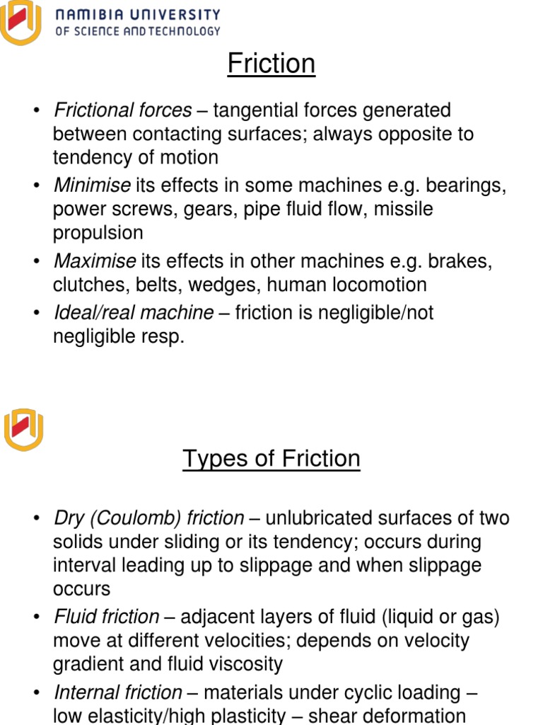 AMC511S Statics Mod4-Friction | PDF | Friction | Mechanical Engineering