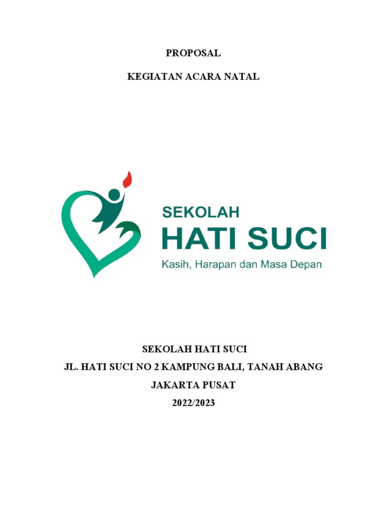 Proposal Pengajuan Dana Natal 2022 RHS | PDF