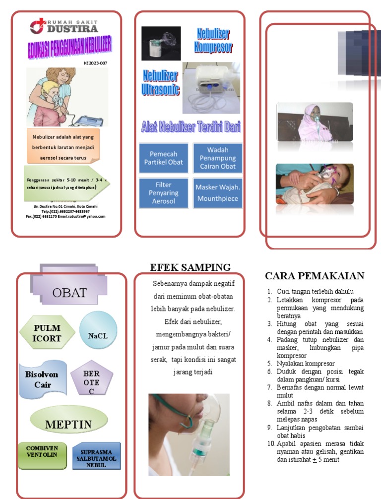 Leaflet Edukasi Penggunaan Nebulizer | PDF
