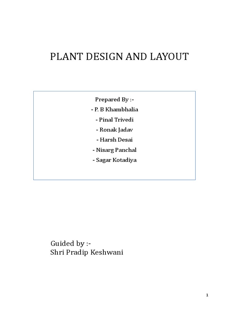 Plant Layout | PDF | Environmental Impact Assessment | Water