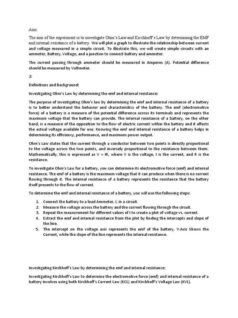 Lab Assignment 2 | PDF | Voltage | Electrical Resistance And Conductance Lab Assignment 2 | PDF | Voltage | Electrical Resistance And Conductance