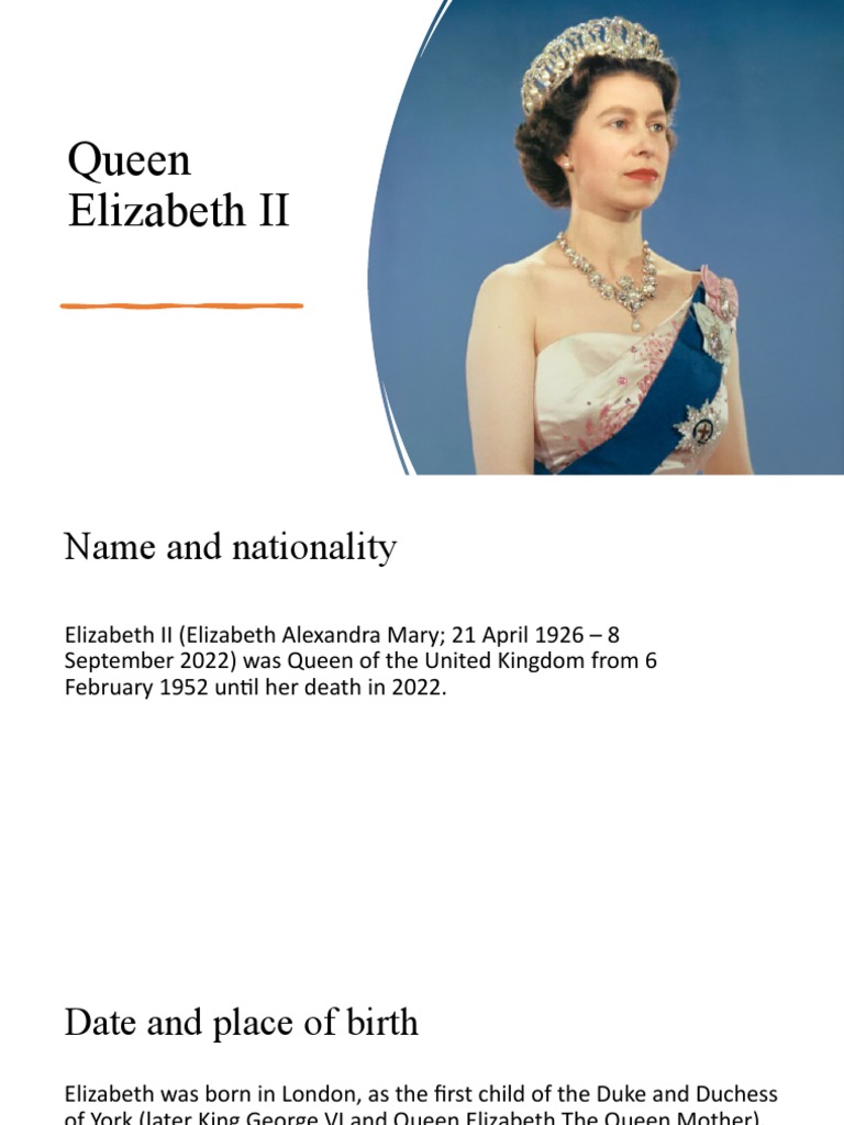 Queen Elisabeth II | PDF | Elizabeth Ii | Queen Elizabeth The Queen Mother