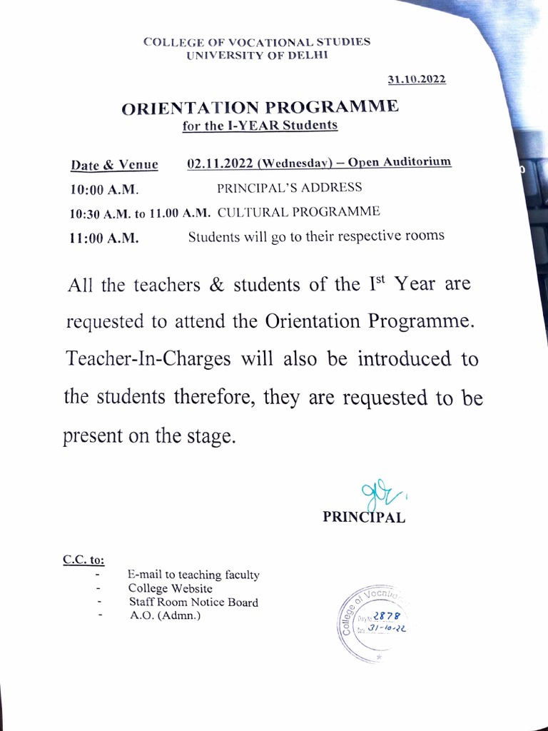 Orientation Program | PDF | Art