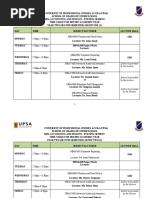 CPA Time-Table - Jan - May 2026 Intake | PDF