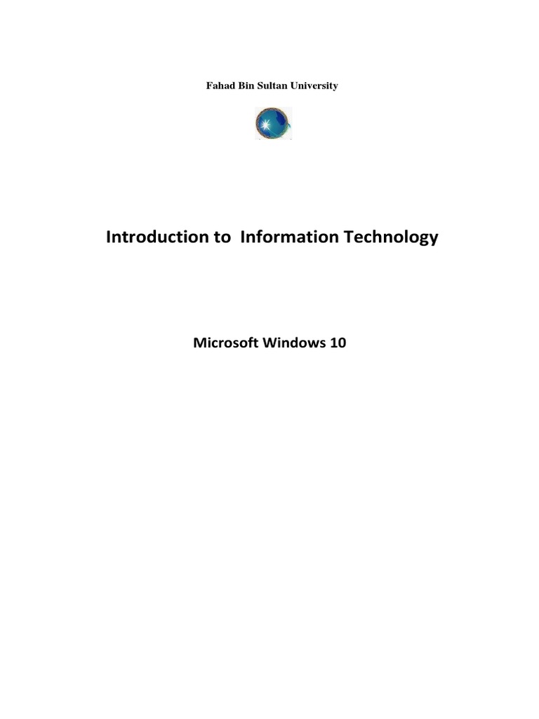 Introduction To IT MS WINDOWS | PDF | Icon (Computing) | Computer File