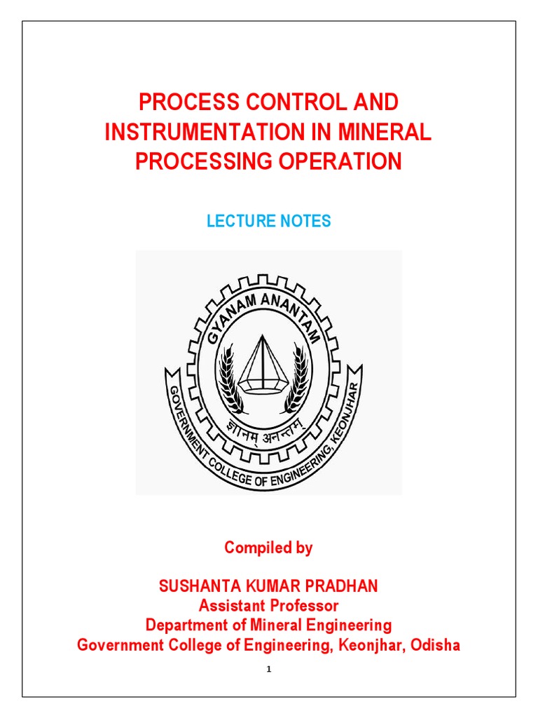 3014all - 7th Semester - Mineral Engineering | PDF | Control Theory | Process Control