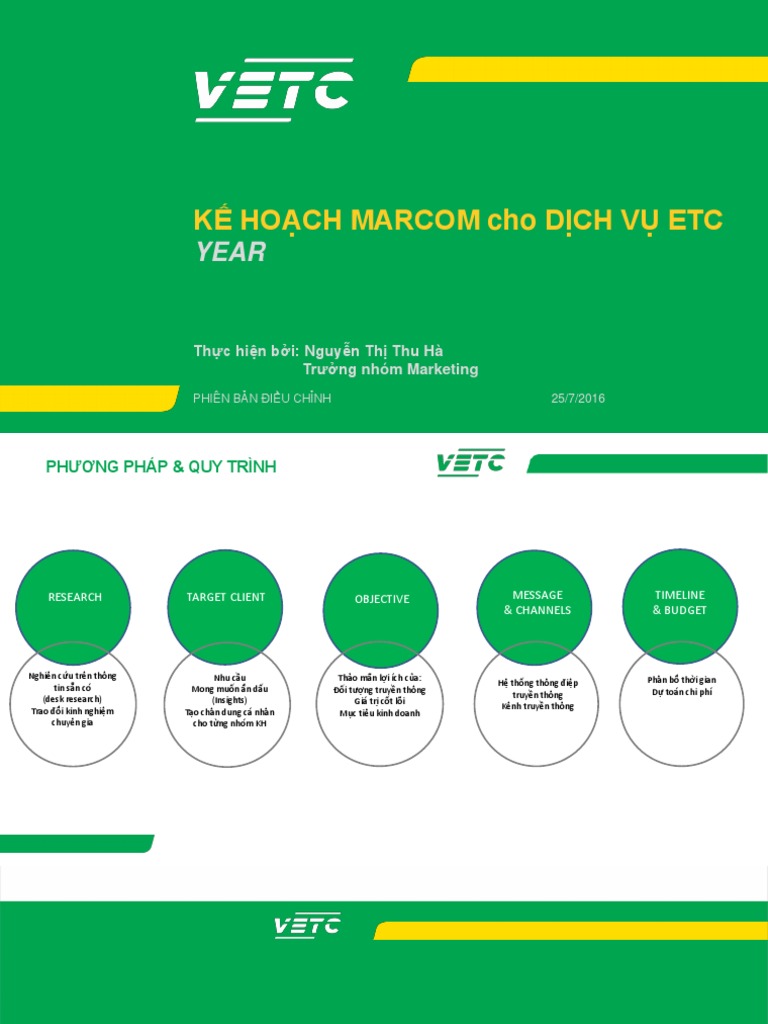 VETC - Marcom Plan Q34 | PDF